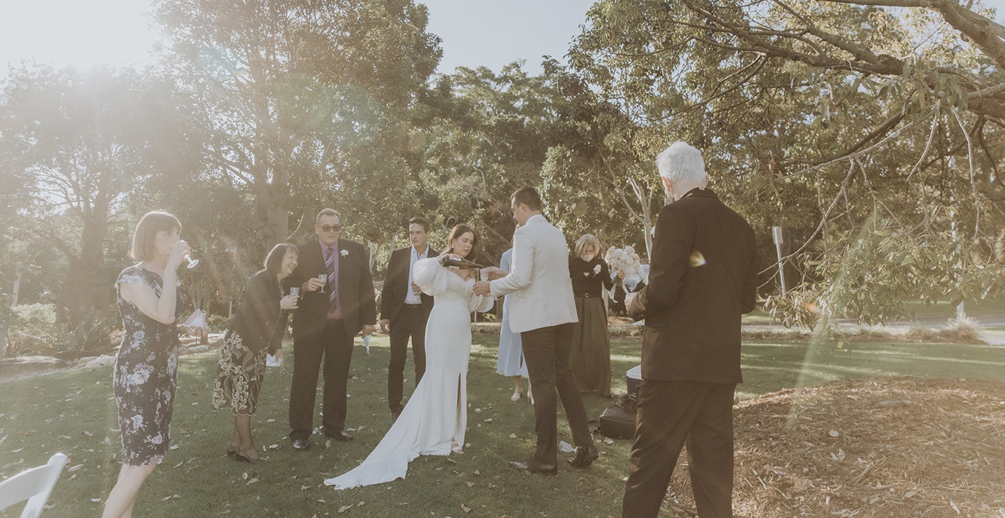 A floral filled Roma Street Park wedding setup - With Love - Brisbane ...