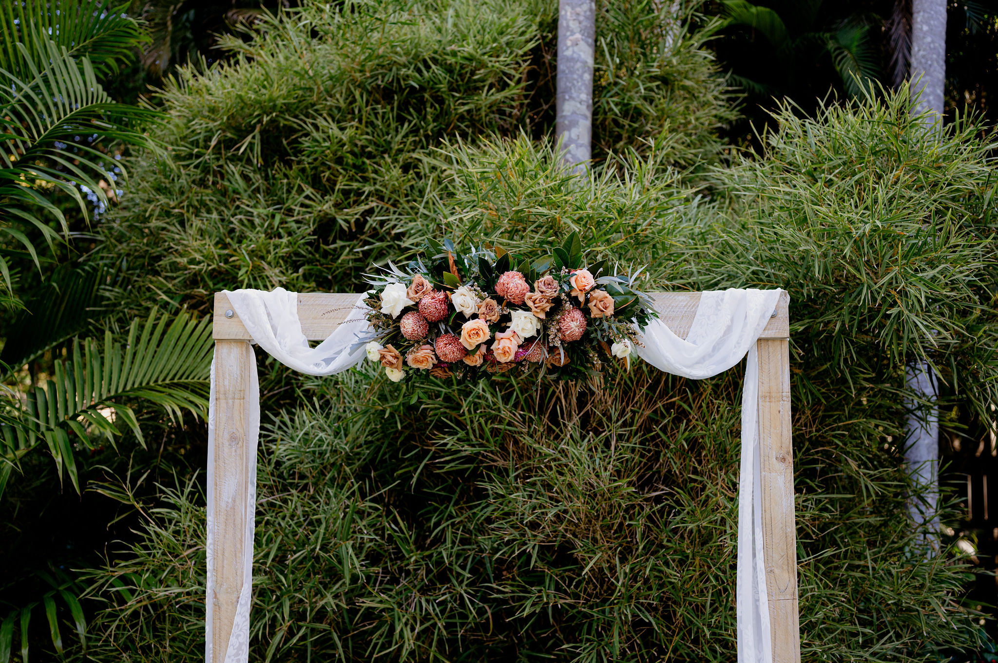 Chic wooden arbour for a gorgeous Mt Coot-tha wedding - With Love ...